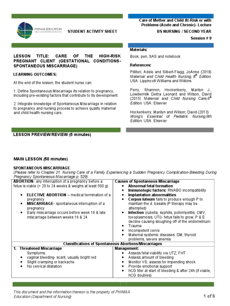 Module 9 Student Activity Sheet | PDF