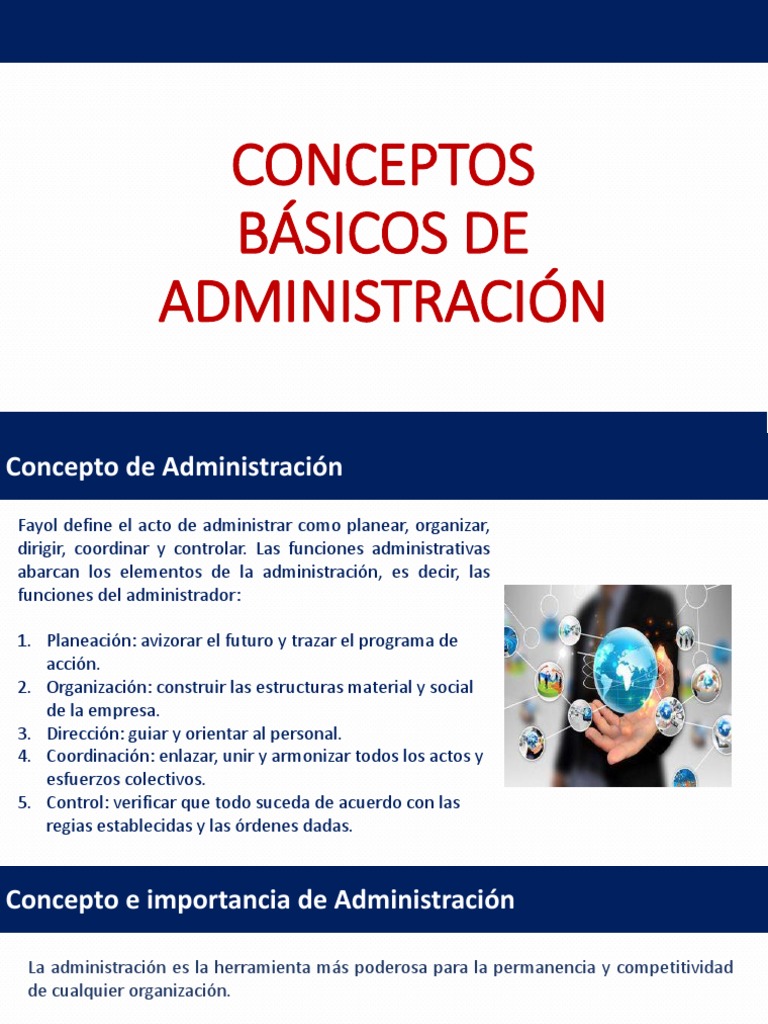 T1 Conceptos Básicos de La Administración | PDF | Toma de decisiones | Economias