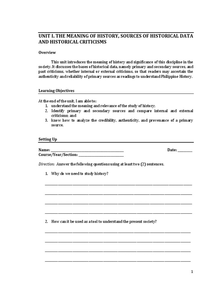 Ge 2 Readings in Philippine History Module | PDF | Foreign Language Studies | History