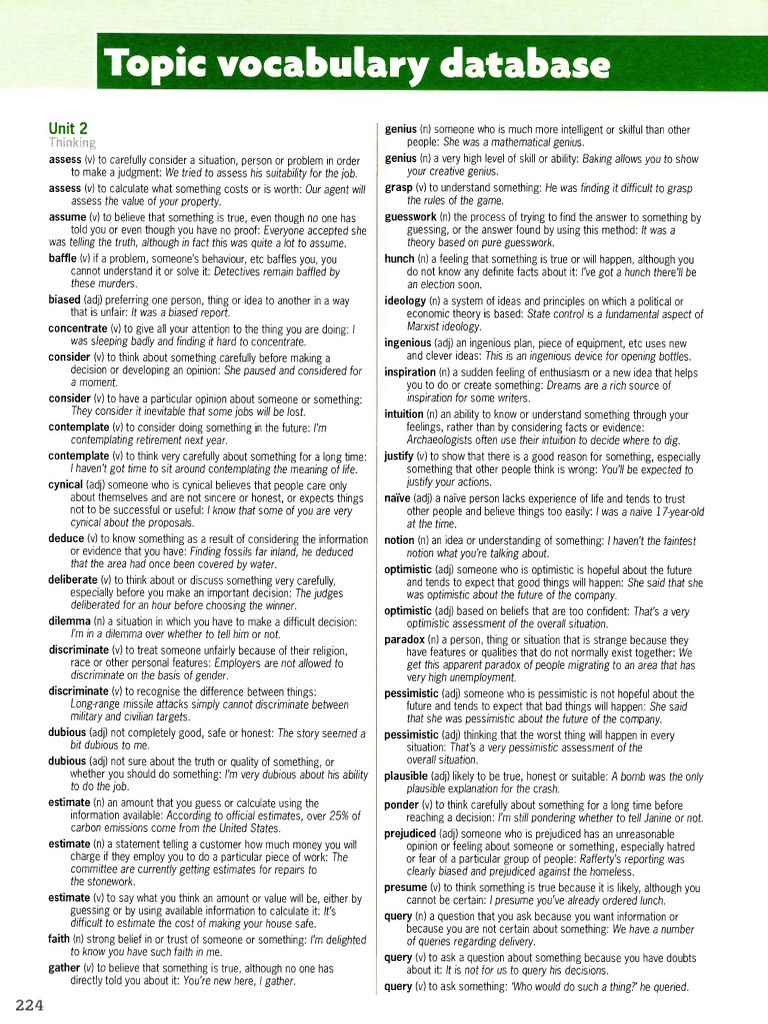 MACMILLAN 2008 Destination C1 and C2 Vocabulary | PDF