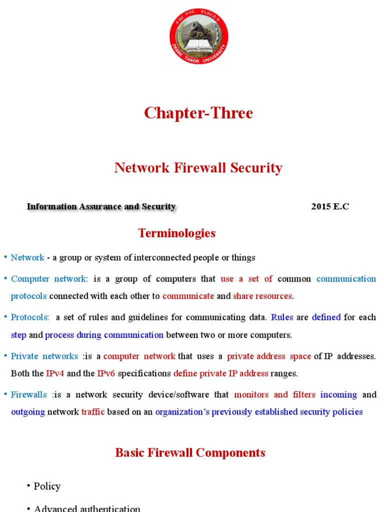 IAS Chapter 3 Edited | PDF | Firewall (Computing) | Computer Network IAS Chapter 3 Edited | PDF | Firewall (Computing) | Computer Network