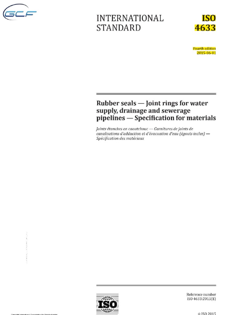 Iso 4633-2015. | Download Free PDF | Hardness | Pipe (Fluid Conveyance)