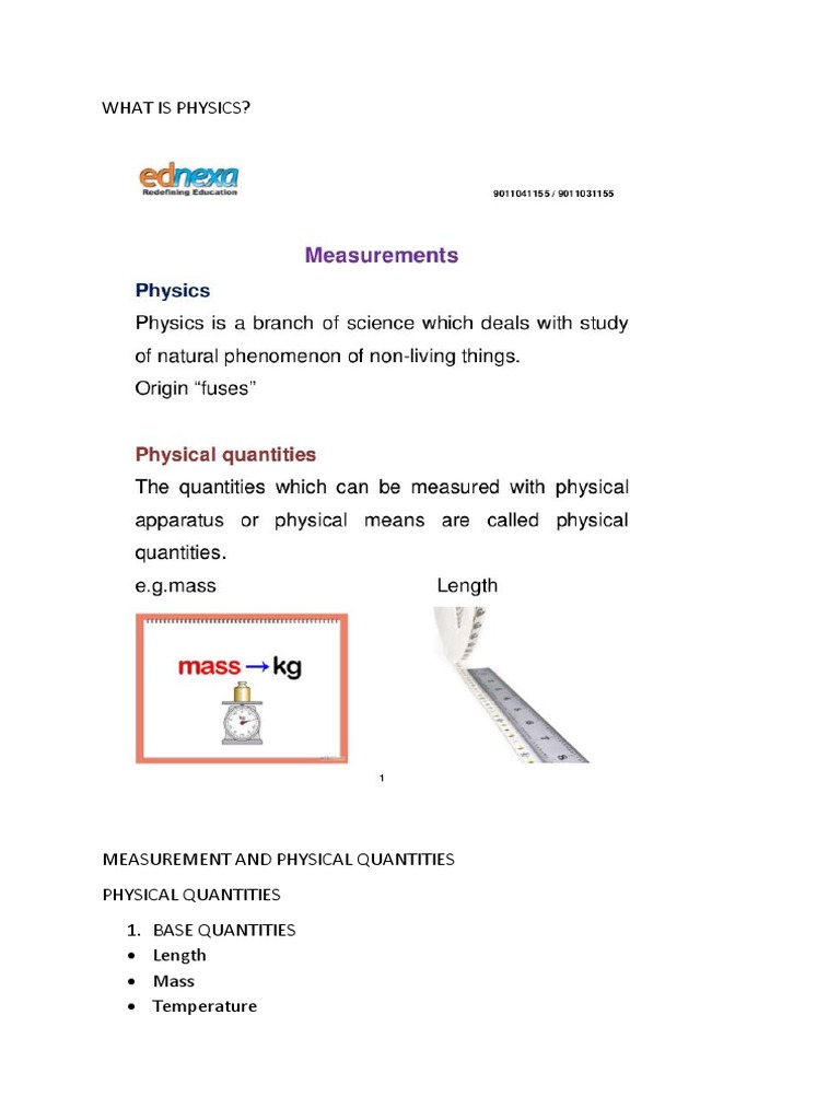 Form 3 Physics-Measurement-1 PDF | PDF | Litre | Measurement