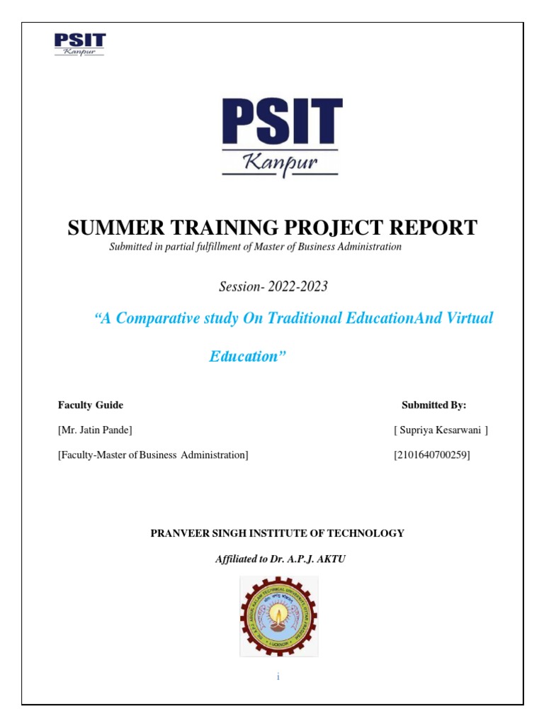 Final Sip Report 06 | PDF | Educational Technology | Distance Education