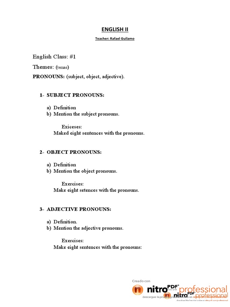 Clase - 1 | PDF