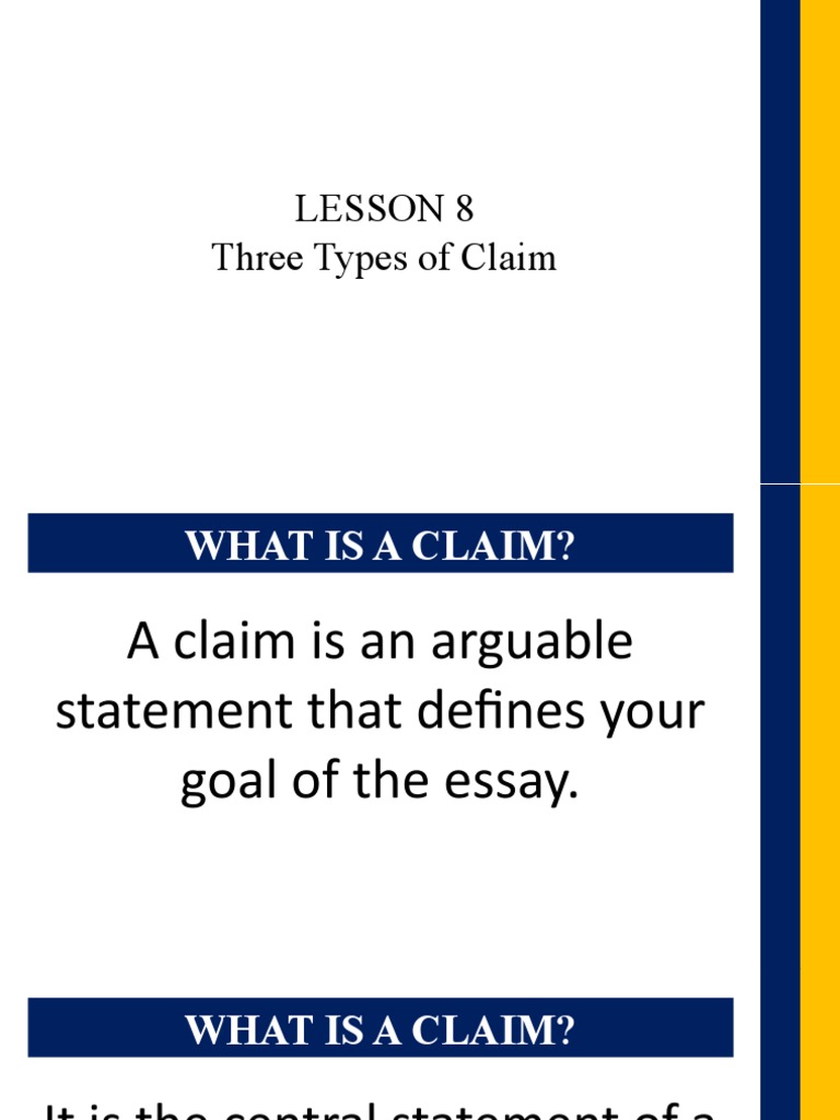 Understanding Claims in Essays | PDF