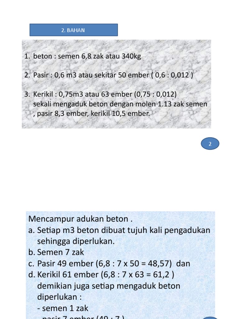 Pembuatan Mutu Beton K-175 | PDF