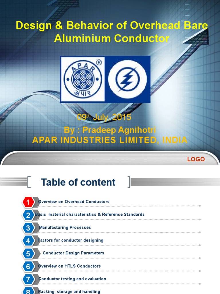 Overhead Bare Aluminum Conductor Design | PDF | Electrical Conductor ...