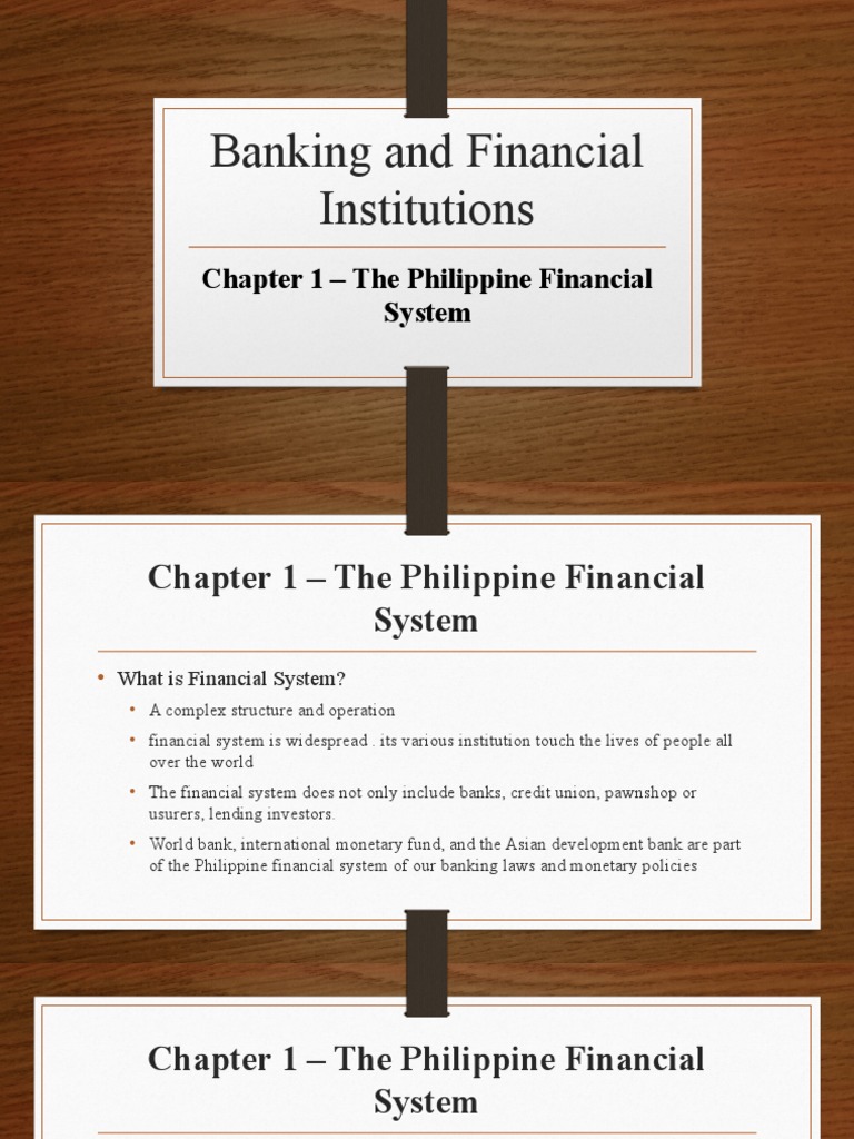 Overview of the Philippine Financial System | PDF | Banks | Money