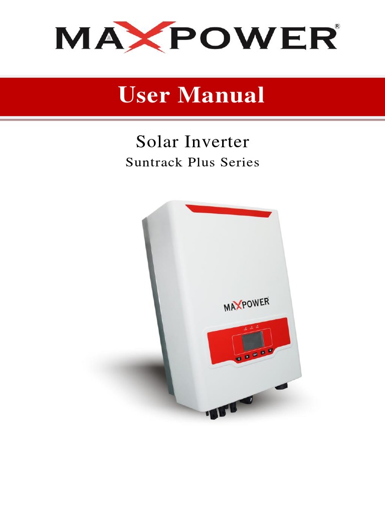 Maxpower Suntrack Plus 10kw Inverter | PDF | Electrical Connector | Power Inverter