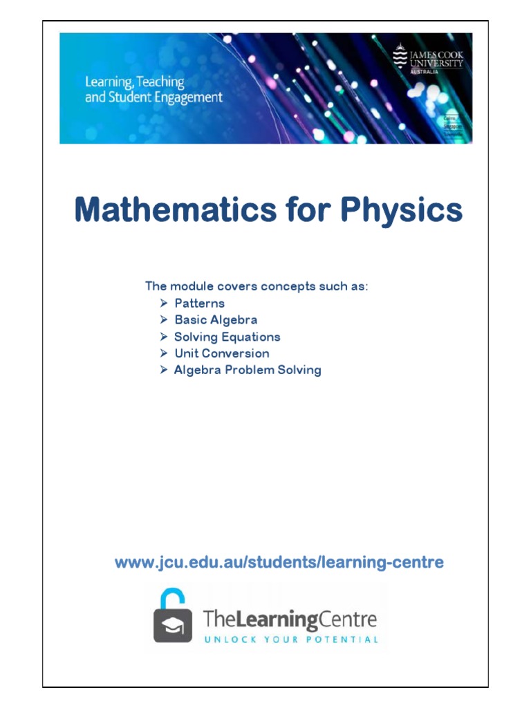 Mathematics For Physics | PDF | Litre | Equations