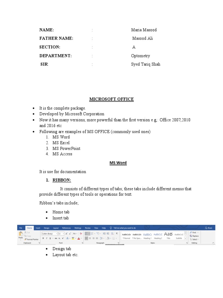 Assignment | PDF | Microsoft Word | Window (Computing)