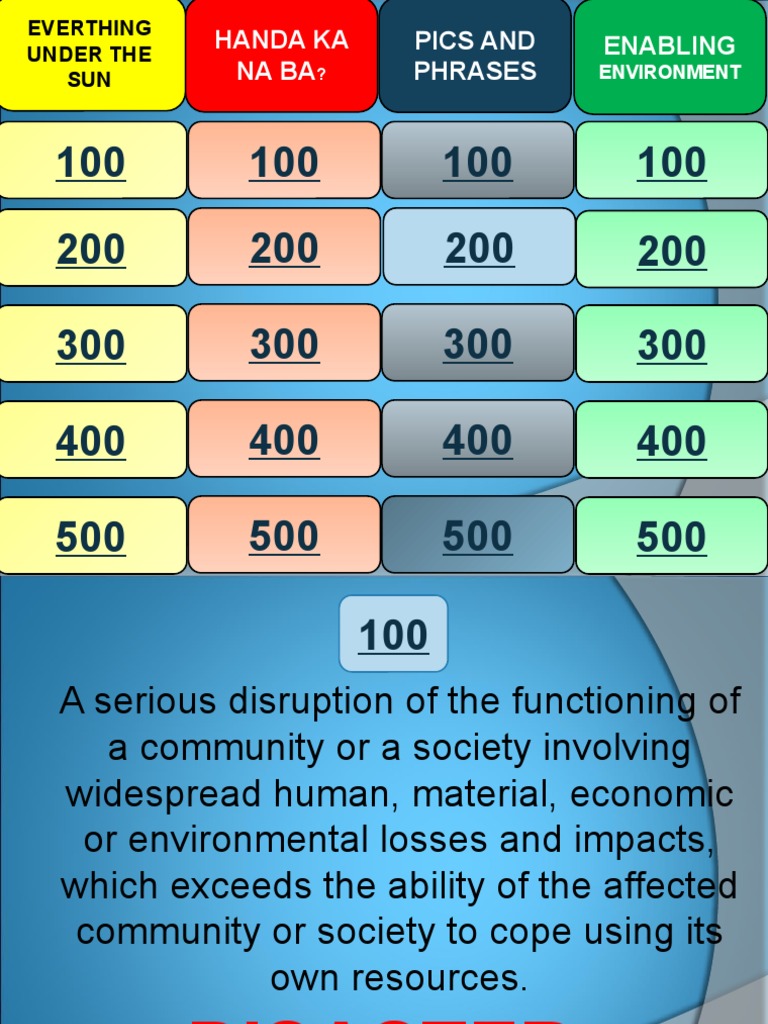 1 Materials - Hazard Guessing Game | PDF | Emergency Management | Hazards