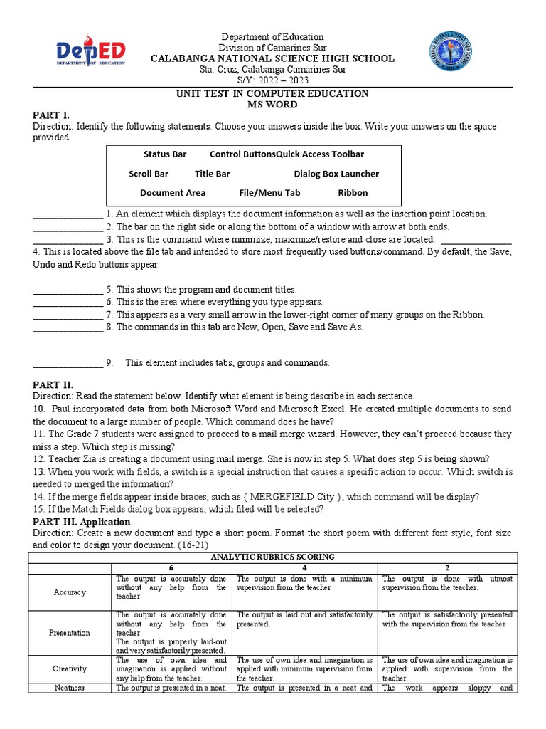 MS Word | PDF | Microsoft Excel | Microsoft Word