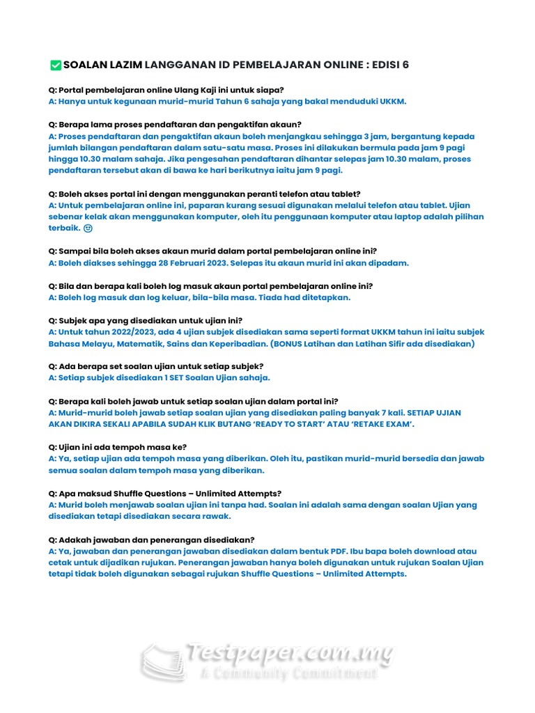 Soalan Lazim V3 | PDF