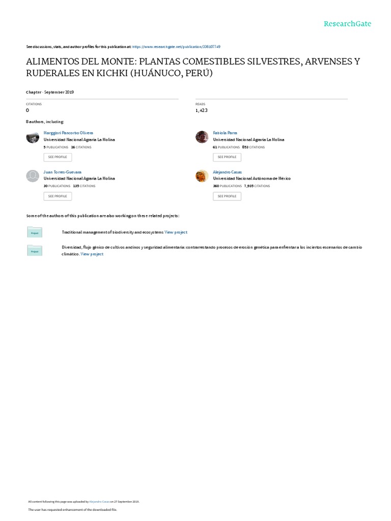 Alimentos Del Monte | PDF