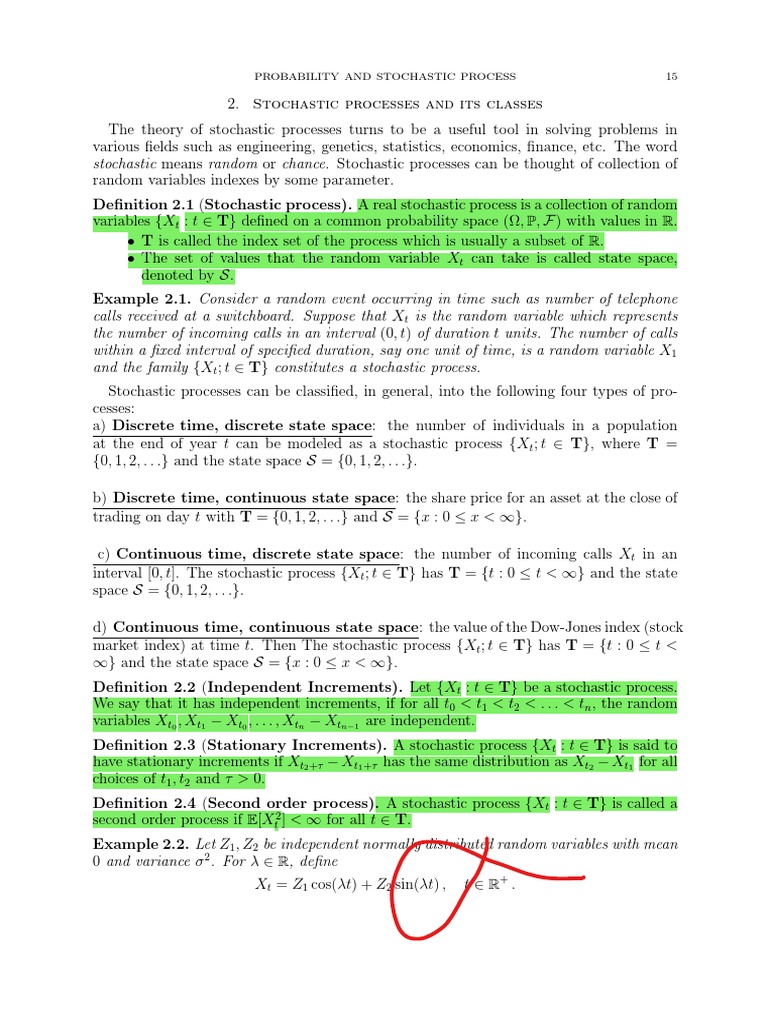Lec 5 | PDF | Stochastic Process | Random Variable