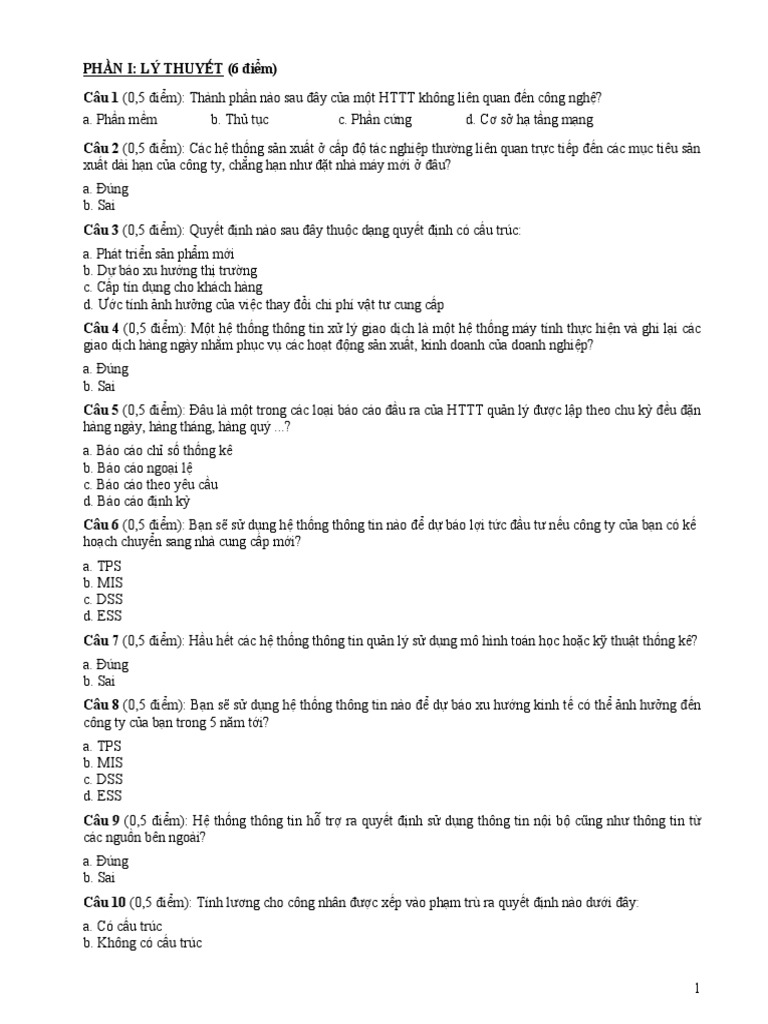 Bai Tap Thuc Hanh - HTTTQL | PDF