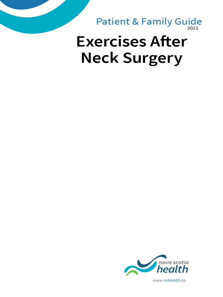 Exercises After Neck Surgery: Patient & Family Guide | PDF | Shoulder ...