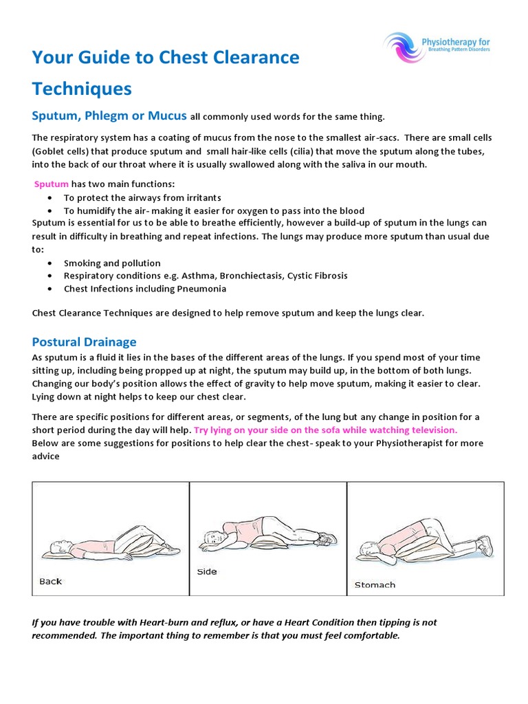 YOUR Guide To Chest Clearance | PDF | Lung | Cough