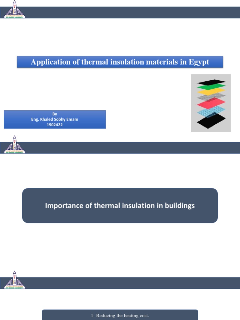 Thermal Insulation Applications in Egypt | PDF | Building Insulation ...