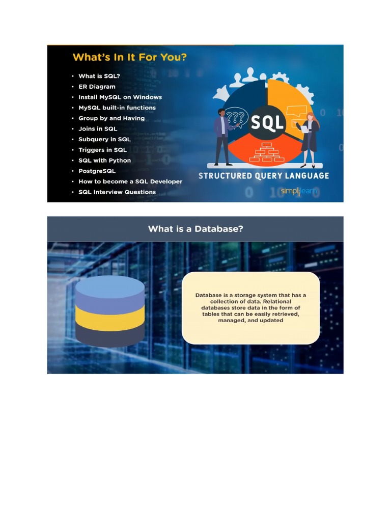 Simplilearn SQL | PDF