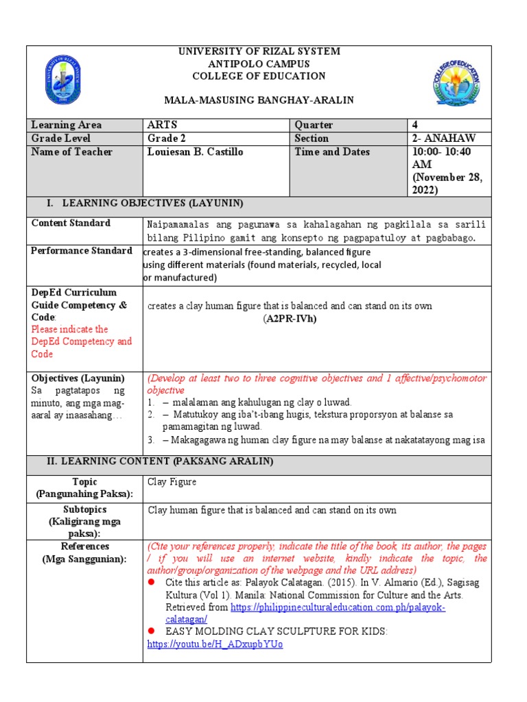 Creating Balanced Clay Figures: A Lesson on Proportions, Form, and Self ...