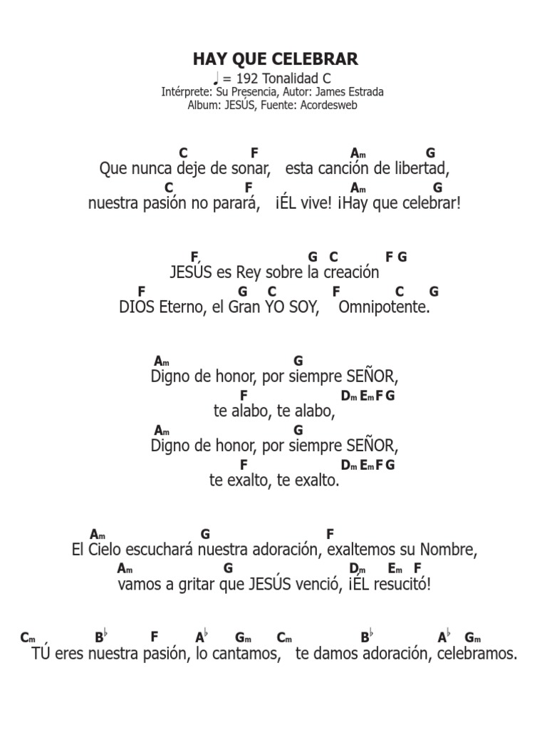 Hay Que Celebrar-Supresencia | PDF