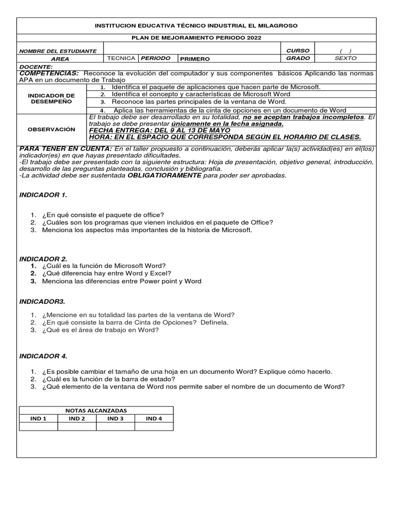 Tesis de Informática 6° | PDF | Microsoft Word | Microsoft