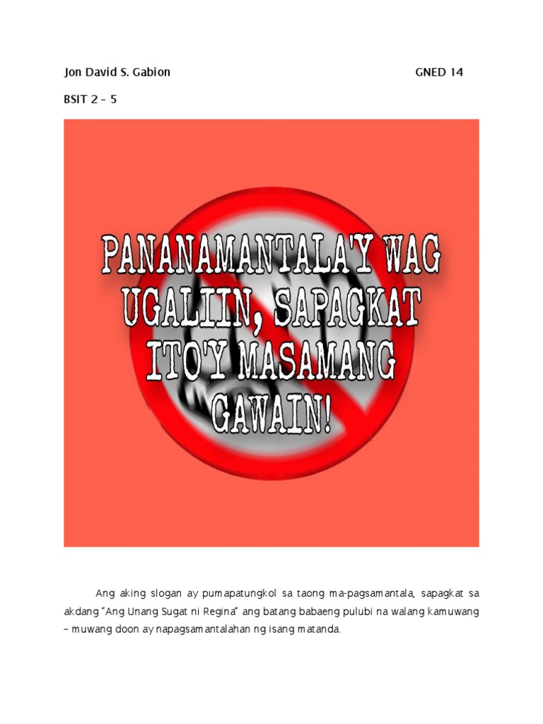 Islogan Ko Paliwanag Ko | PDF