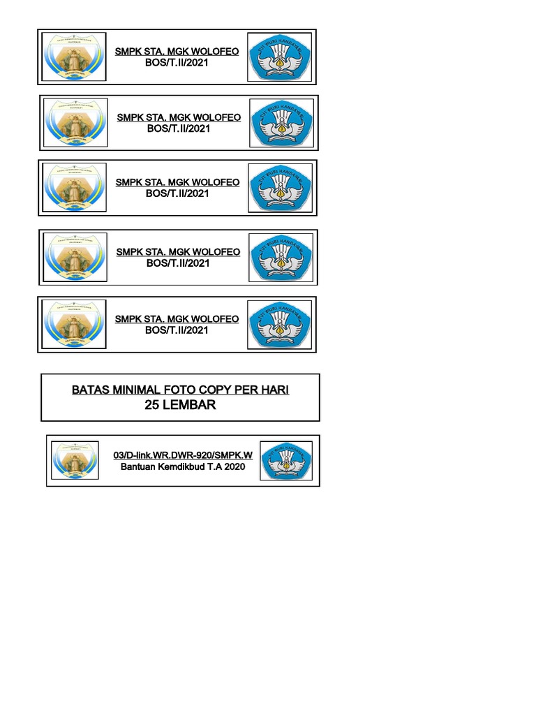 Kode Inventaris Barang | PDF