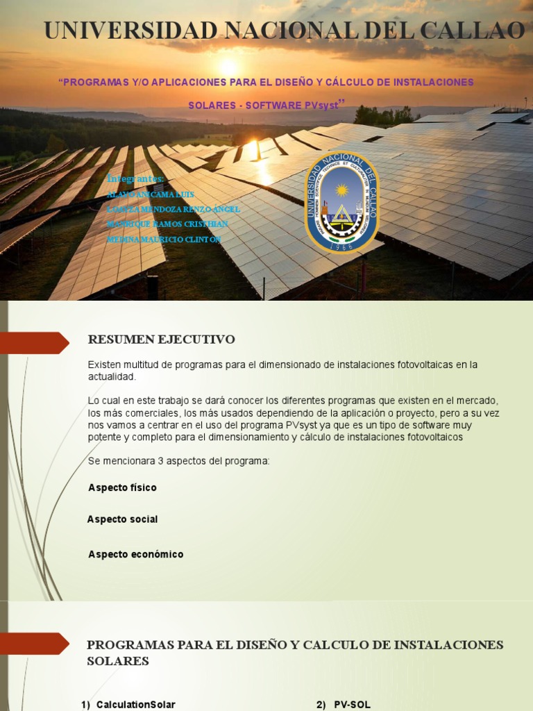 Software PVSYST | PDF | Fotovoltaica | Bases de datos