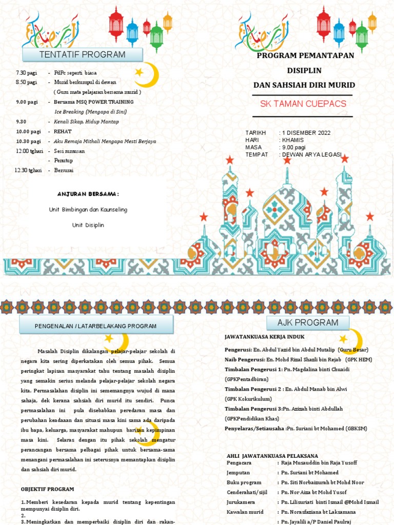 Pamplet Sahsiah Kaunseling | PDF