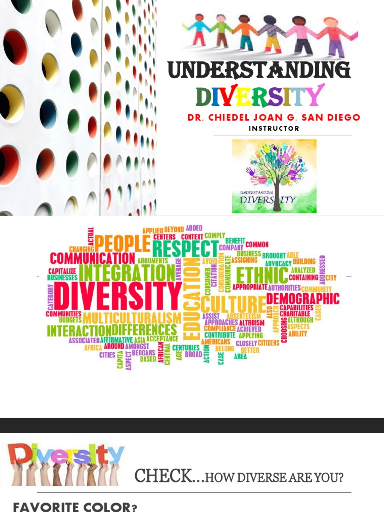 Understanding Diversity | PDF | Multiculturalism | Race (Human ...