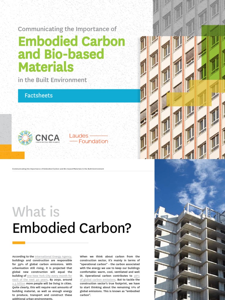3.d.-Comms Embodied-Carbon Biobased Factsheets | PDF | Reuse | Waste