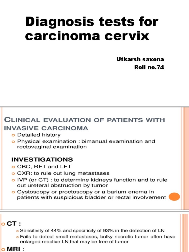 Early Detection of Cervical Cancer: An Overview of Diagnostic Tests for ...
