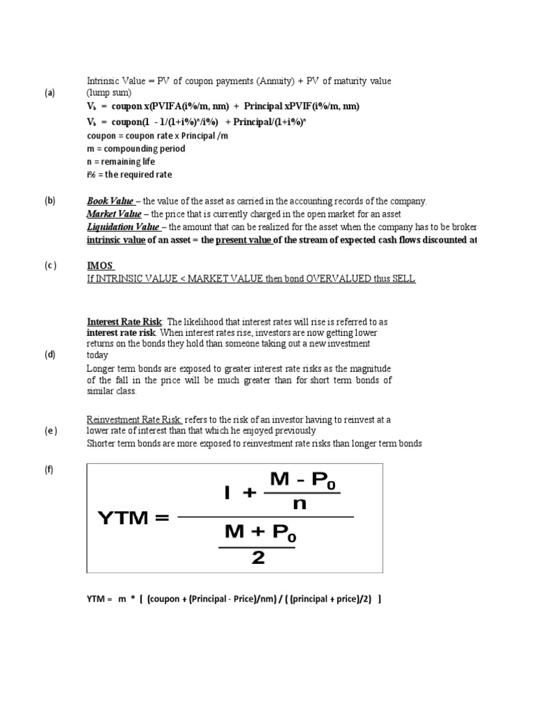 Intrinsic Value of PT Ar-Rasheed Bonds | PDF | Bonds (Finance) | Yield ...