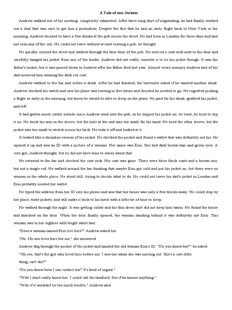 A Tale of Two Jackets (Past) | PDF