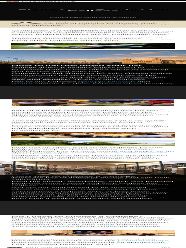 Choosing A College | PDF | College | University Of Cambridge