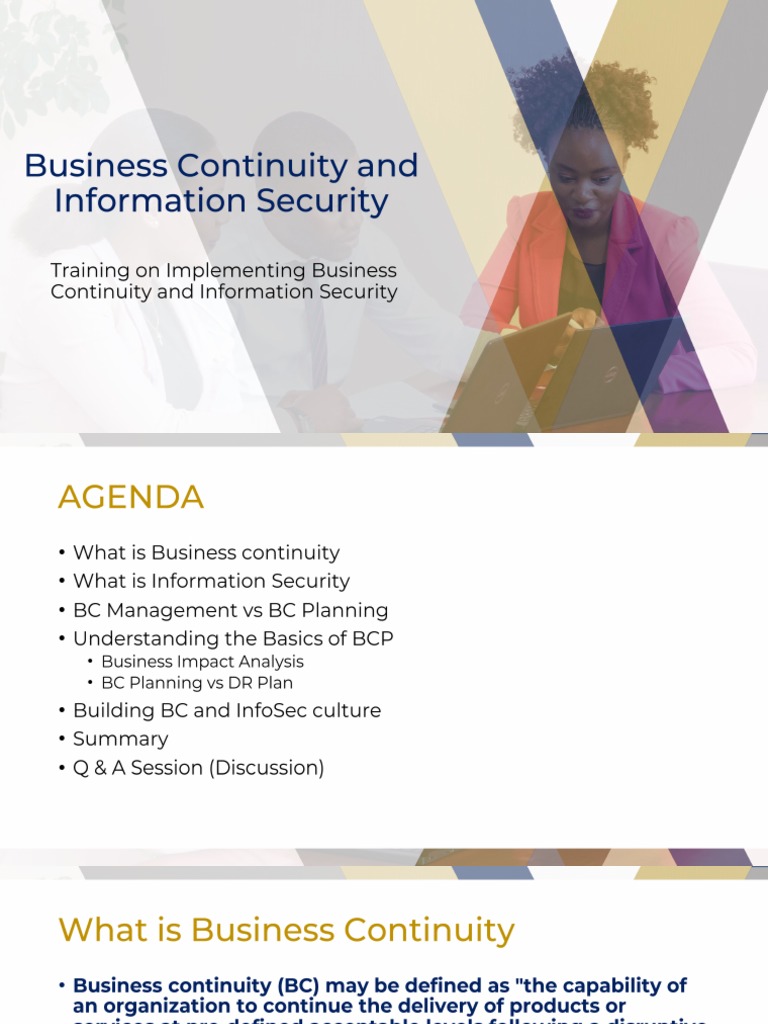 Business Continuity and IS Training Template | PDF