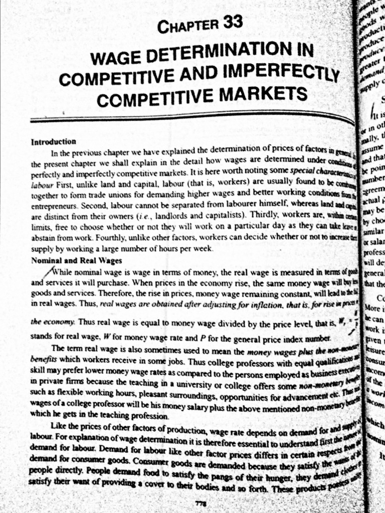 Wage and Labour Determination | PDF