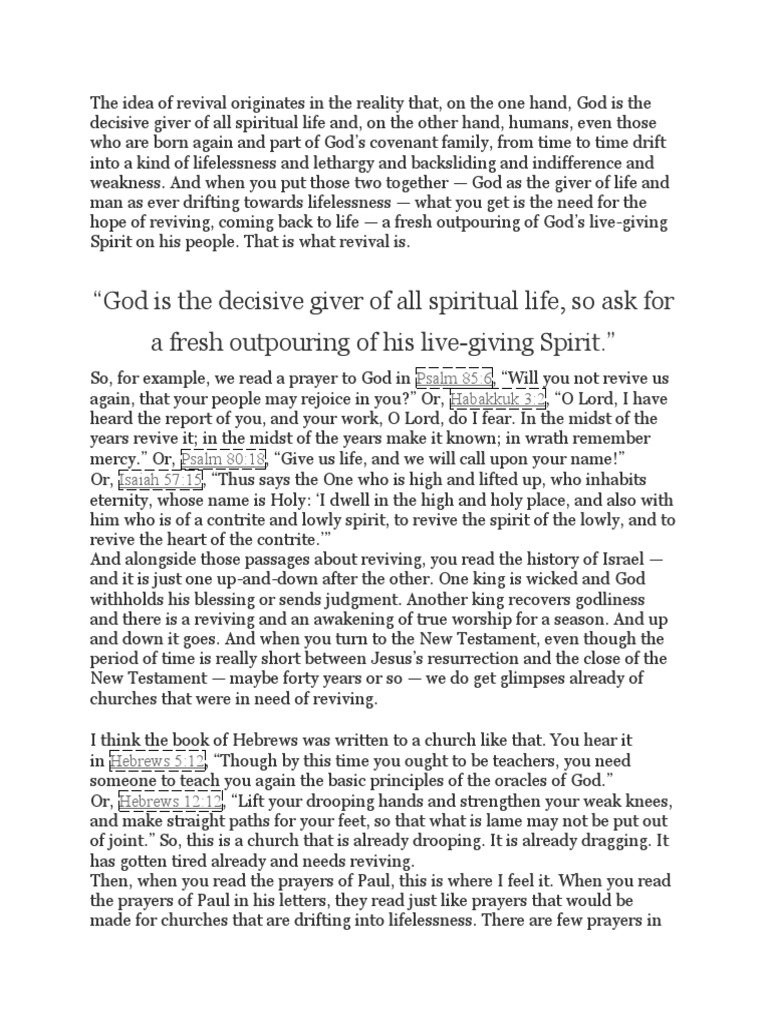 REVIVAL | PDF | Prayer | Jesus