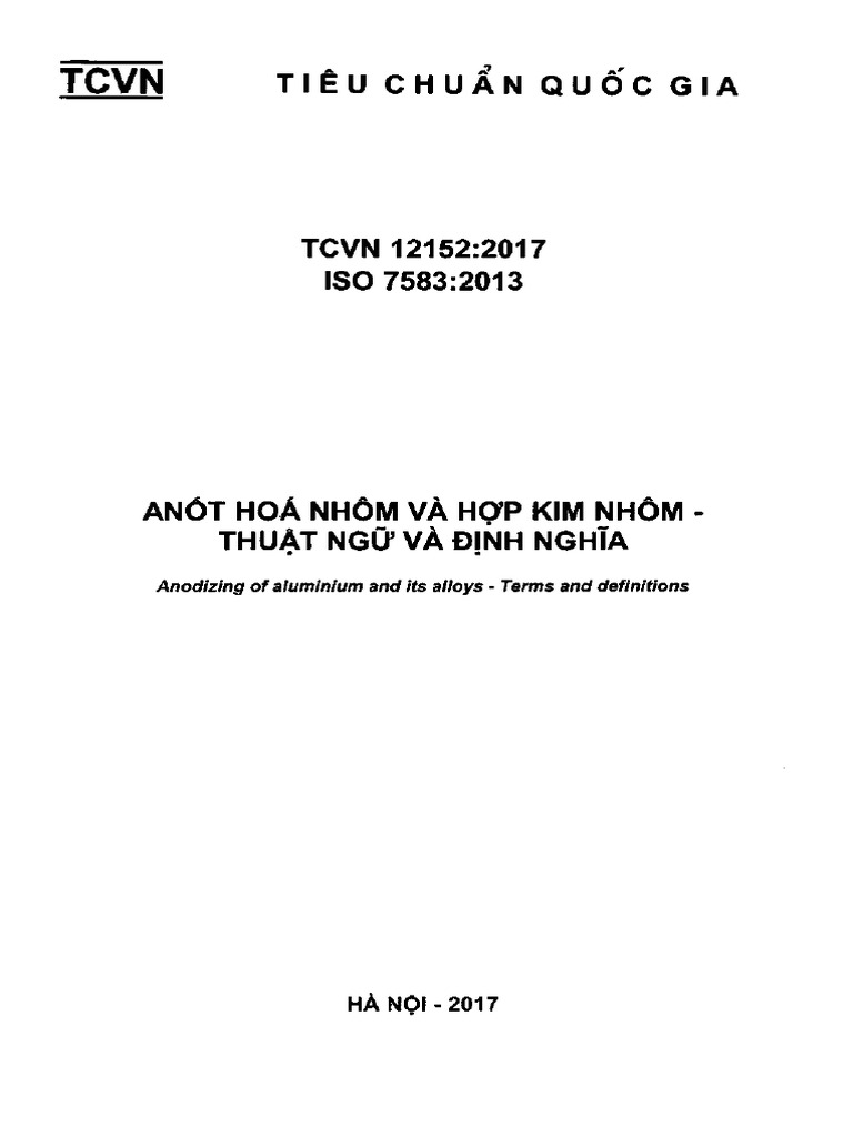 Tiêu Chuẩn Quốc Gia TCVN 12152 - 2017 - 1307475 | PDF
