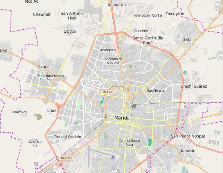 Mapa de Mérida, Yucatán | PDF