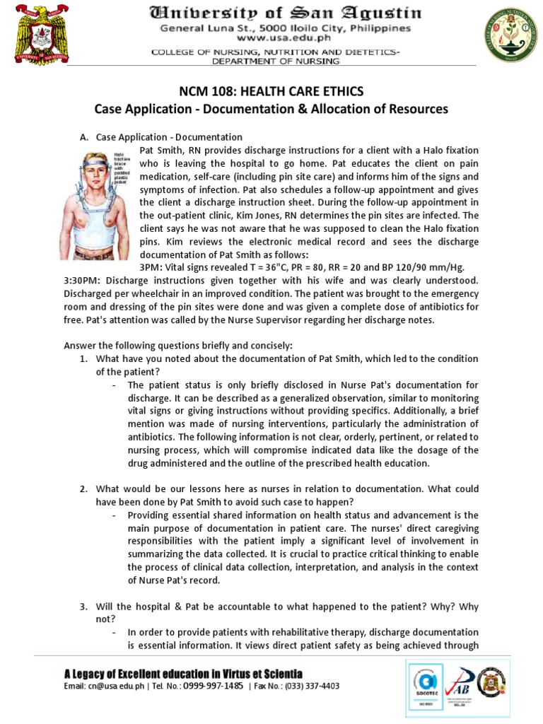 Case Application - Documentation & Allocation of Resources | PDF ...