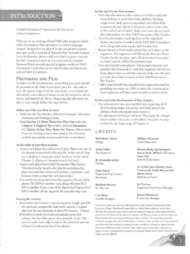 Season 2 - Dark Sun (Chapter 3) | PDF | Dungeons & Dragons | Wizards Of ...