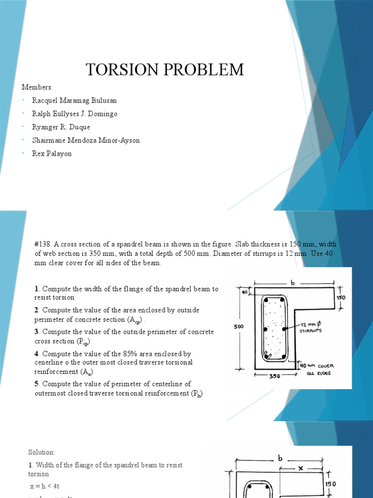 Torsion Problem Set | PDF | Mechanics | Applied And Interdisciplinary ...