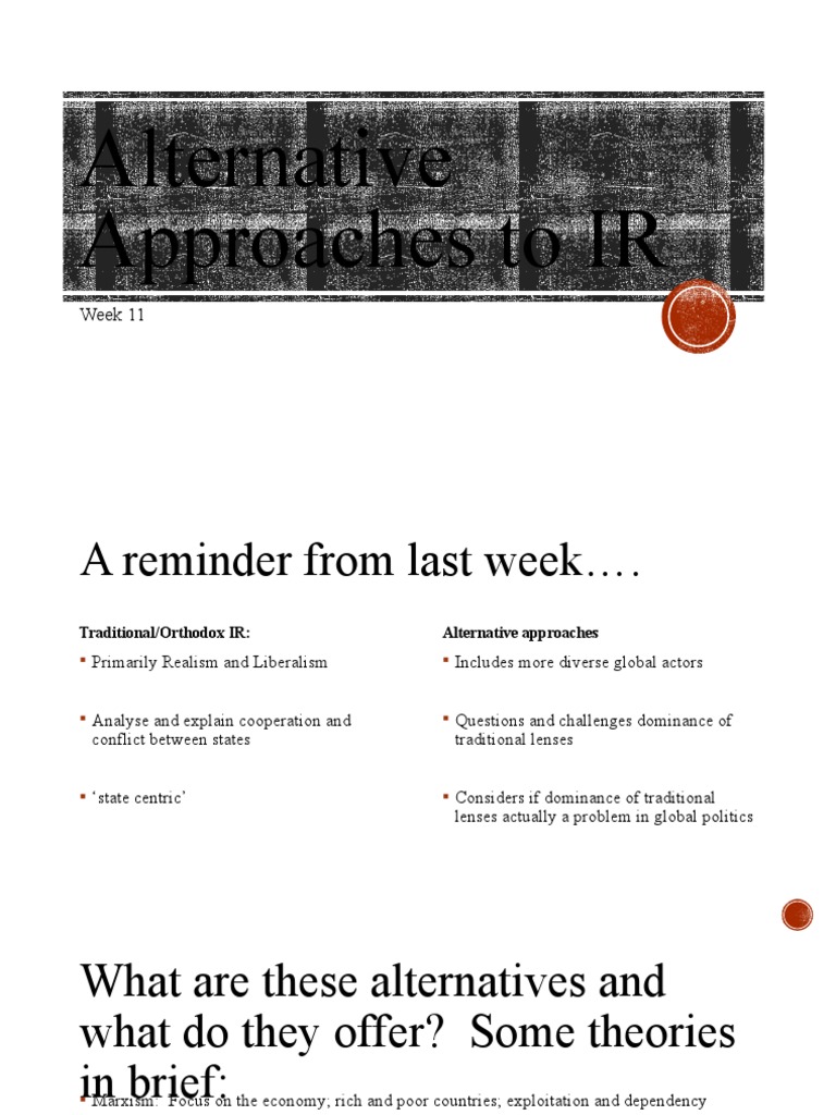Alternative Approaches To IR | PDF