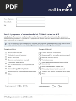 DIVA-5 Diva 5 Id English Form | PDF | Adult Attention Deficit ...