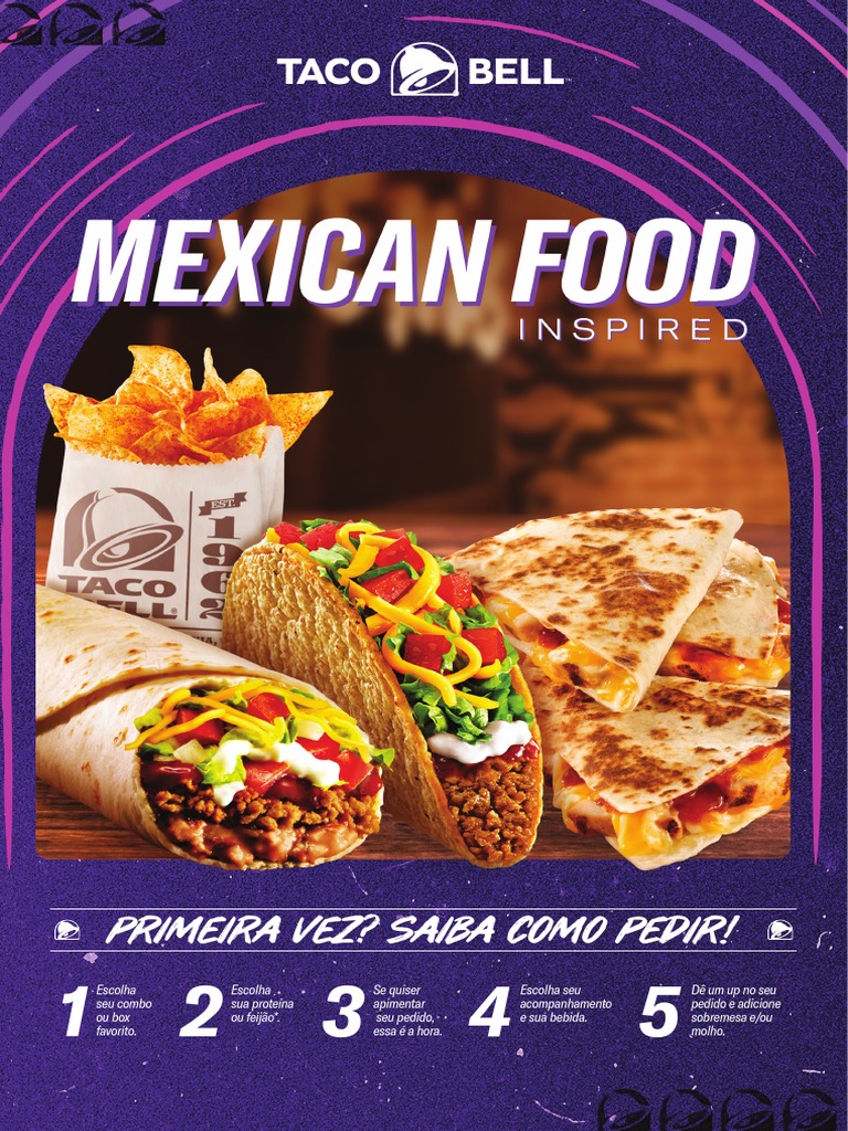 Como pedir seu combo na primeira vez no Taco Bell | PDF | Culinária mexicana | Culinária ocidental
